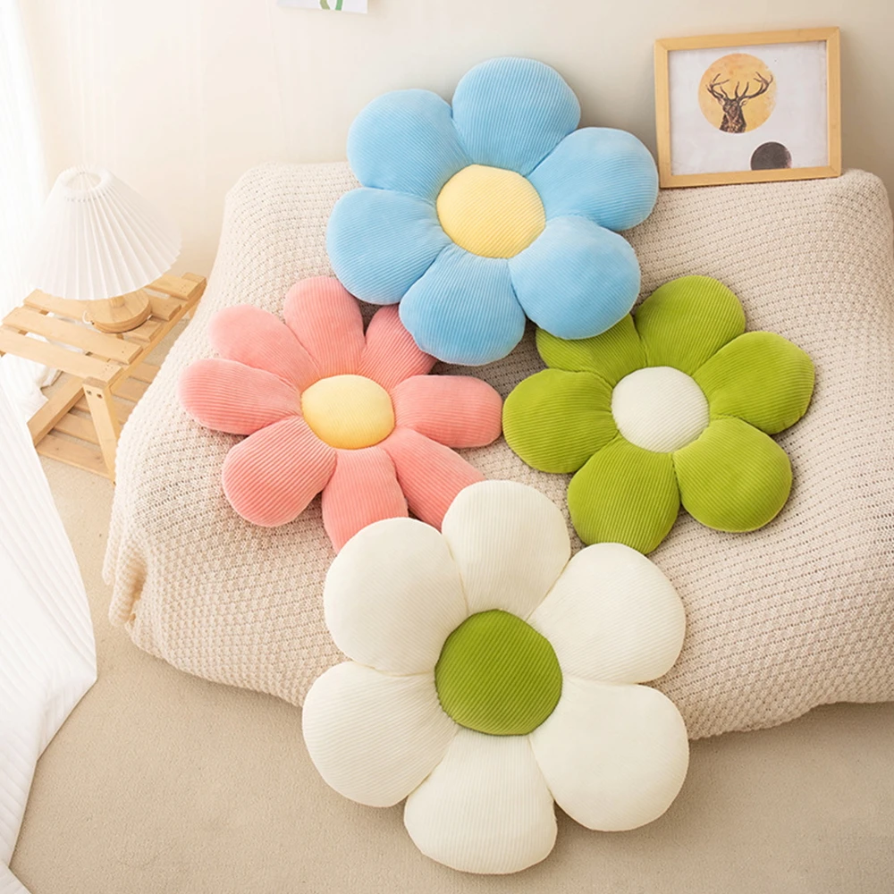40-50cm-Daisy-Flower-Pillow-Soft-Plush-Cushion-Daisy-Shaped-loveliness ...