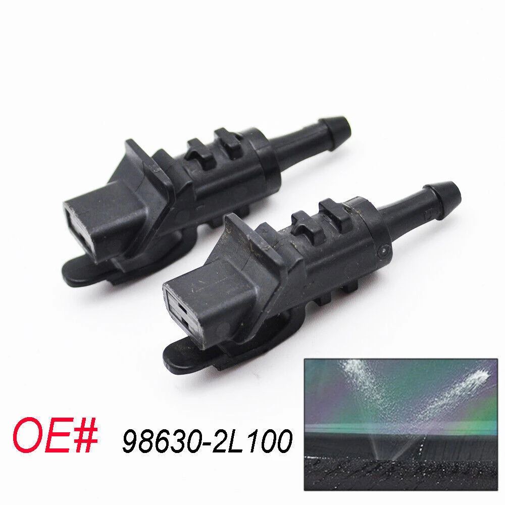 Wiper-2Pcs-Front-Windshield-Washer-Jet-Nozzle-98630-2L100-For-Kia-Sid ...