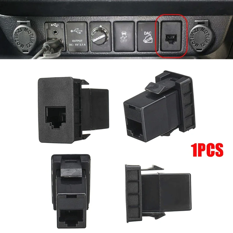Car-Electronics-CB-UHF-RJ45-Radio-Blank-Socket-Switch-Panel-Dash-Socket ...