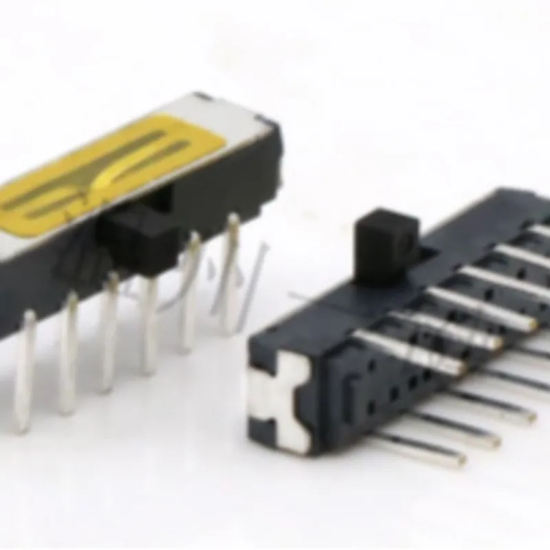 10PCS MSK-42D01 MINI slide switch 4P2T DIP side slide 12 pin 2 position ...