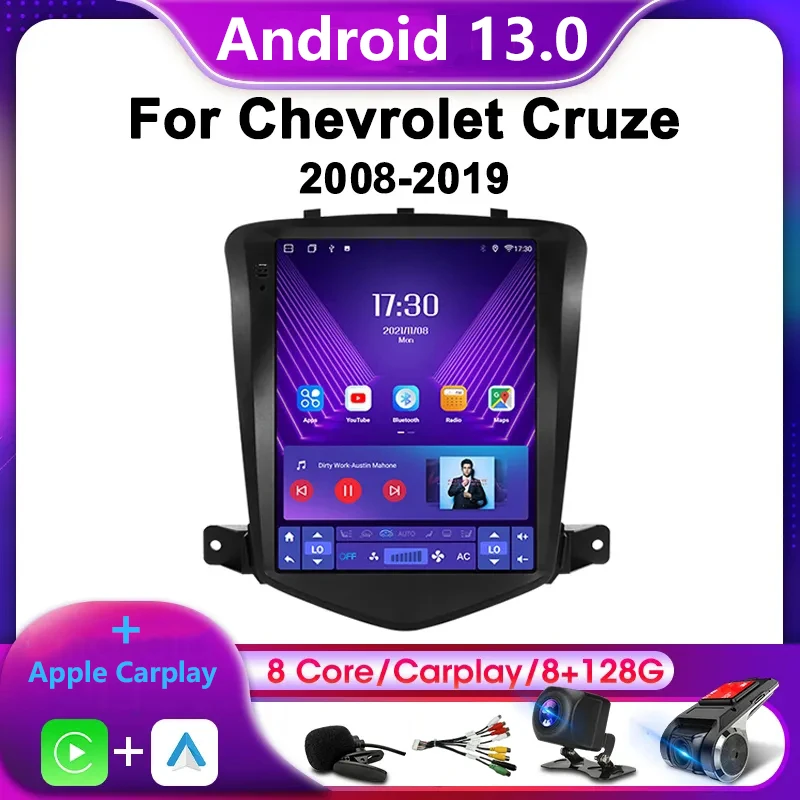 Android-13-Tesla-Style-Car-Radio-For-Chevrolet-Cruze-2008-2012 ...