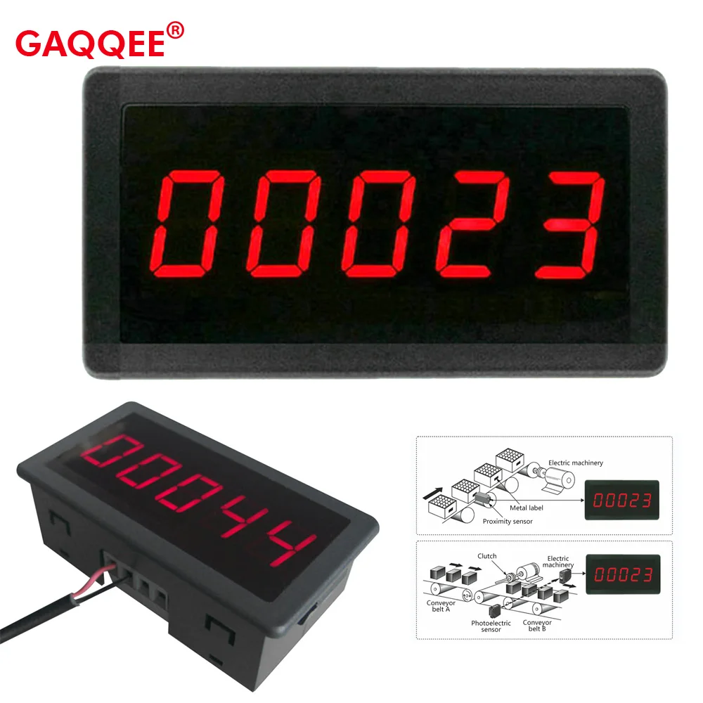 RS5135 LED Digital 5 Digits Electronic Counter DC12 24V Counting 0 ...