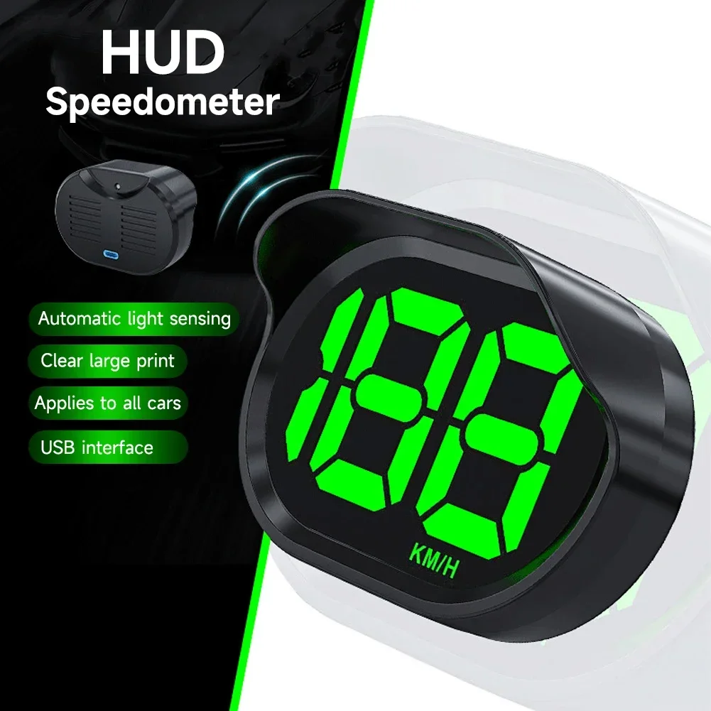 Universal Auto Dimming Digital Speedometer HUD Car GPS Head Up Display ...