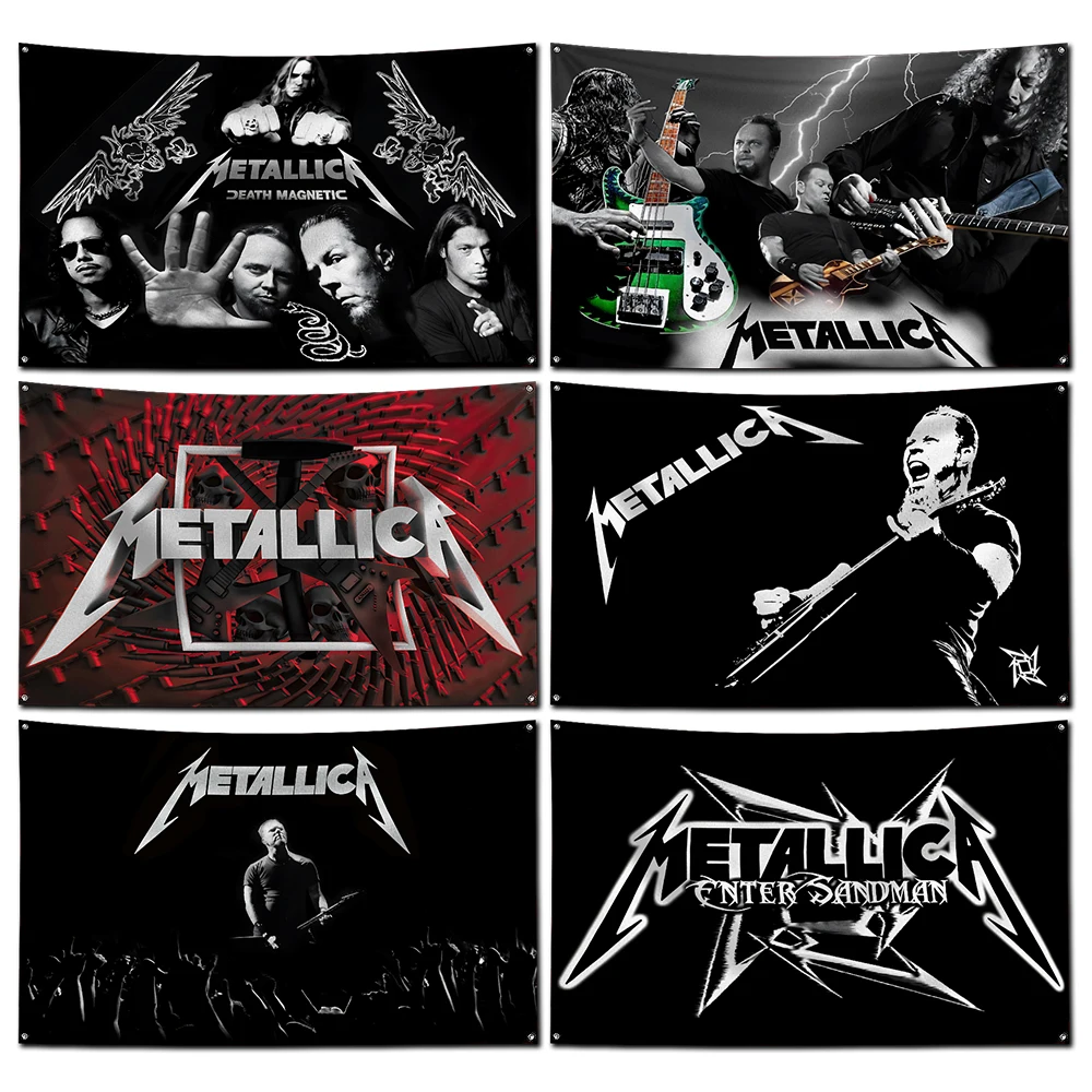 Poli-ster-Impress-o-Digital-Banner-Heavy-Metal-Banda-Bandeira-Garagem ...