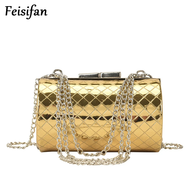 New Luxury Brand Designer Gold Clutch Bags Women Dinner Bags Vintage ...