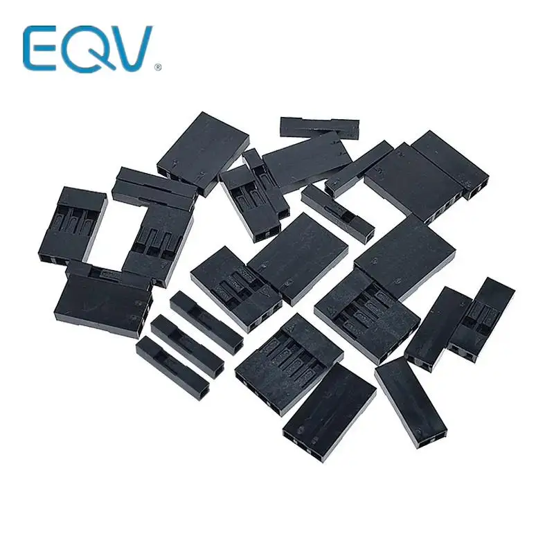 100PCS Dupont Head 2.54mm 1X 1P 2P 3P 4P 1X1P 1X2P Dupont Plastic Shell Pin Head Connector ...