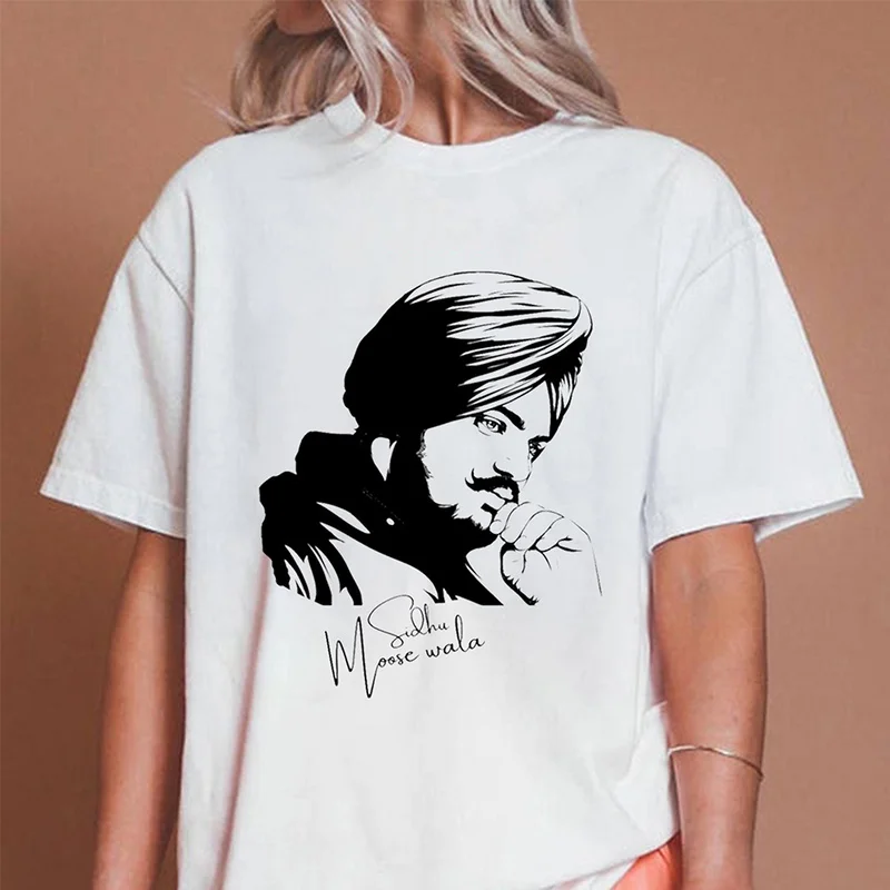 New-Classic-Sidhu-Moose-Wala-Sign-TShirt-Tops-Funny-Graphic-T-Shirts ...