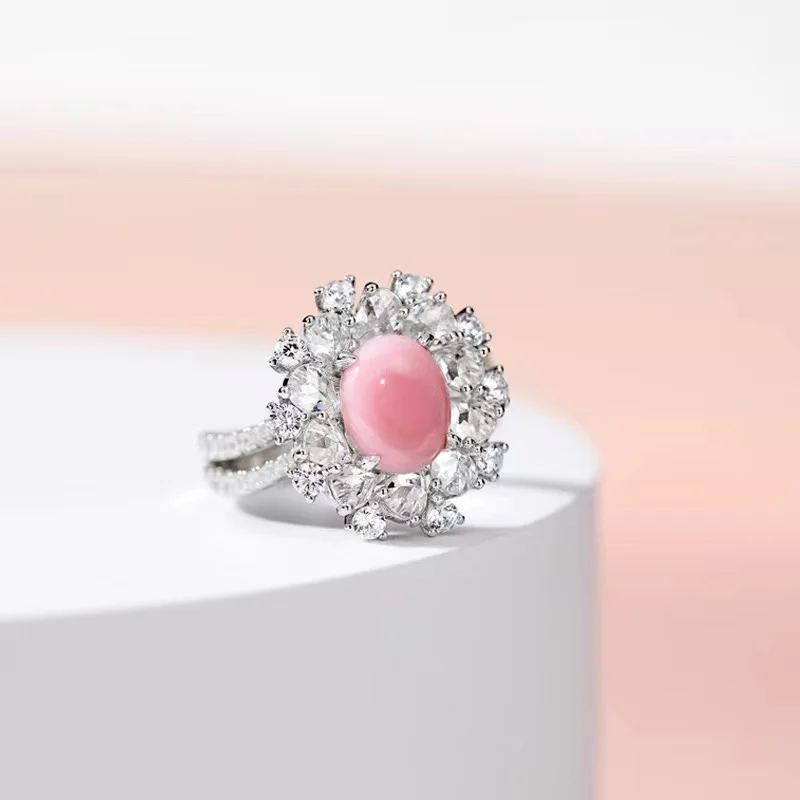 ZOCA-Luxury-Women-s-Fashion-925-Sterling-Silver-Pink-Stone-Wedding ...