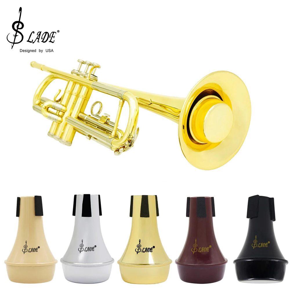 SLADE Mini ABS Trumpet Semi-Closed Mute Damper Muffler Silencer Trumpet ...