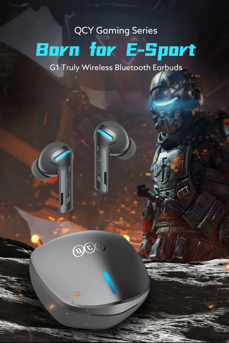 [พร้อมส่งในไทย] QCY G1 Gaming Earbuds TWS V5.2 Bluetooth Wireless Headset หูฟังบลูทูธ หูฟังเกมส์ ...