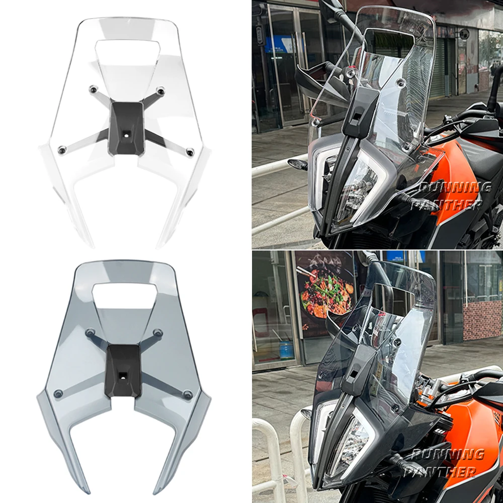 Motorcycle-Acrylic-Rally-Windshield-Wind-Deflector-Screen-Shield ...