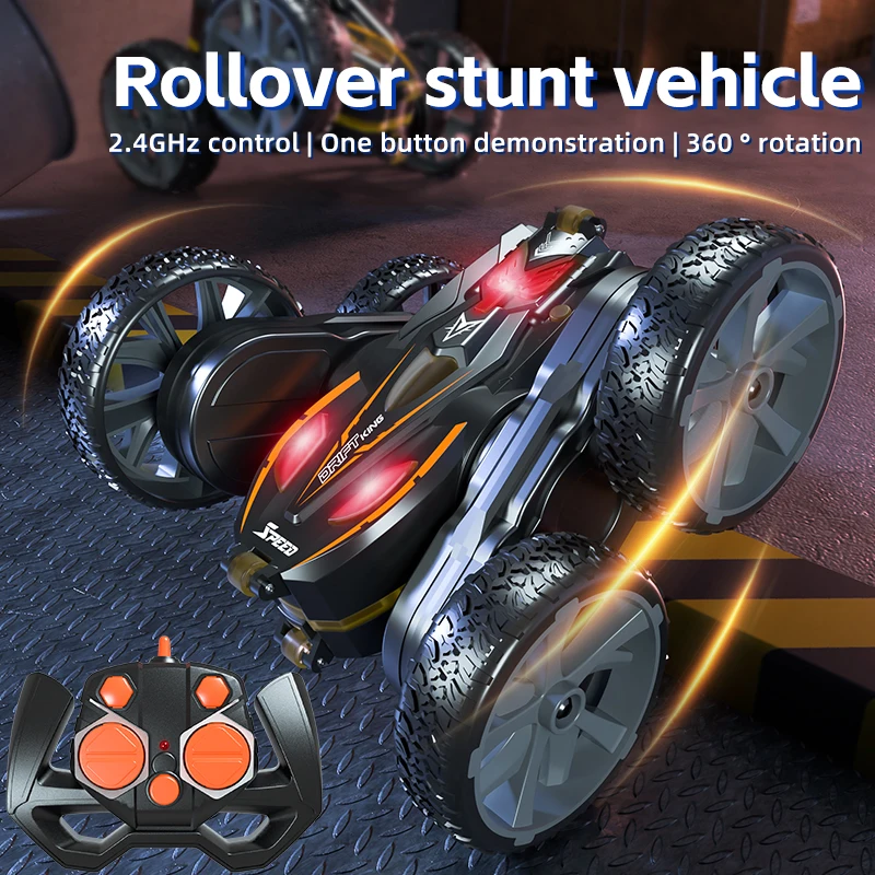 Children-s-double-sided-rolling-stunt-car-dump-truck-remote-control-car ...