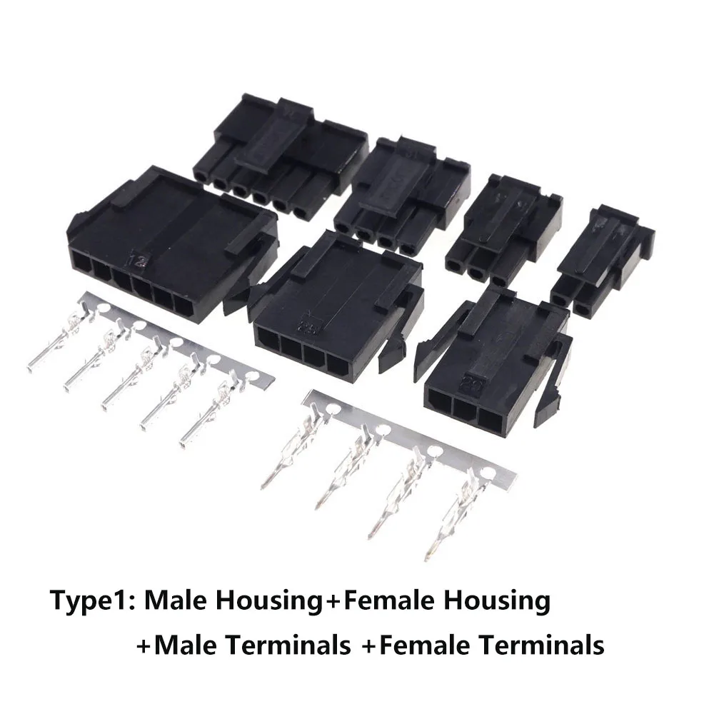 10Set Micro-Fit 3.0mm Connector Male Female Housing Terminals Connector ...