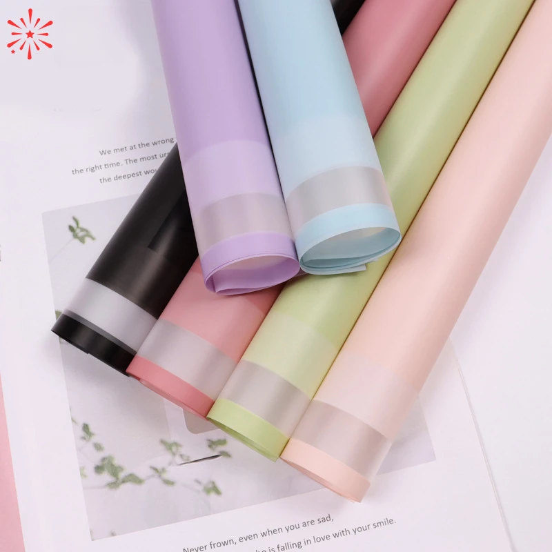 58x58cm-40pcs-Solid-Color-Half-Transparent-Wrapping-Paper-Thicken-Gift ...
