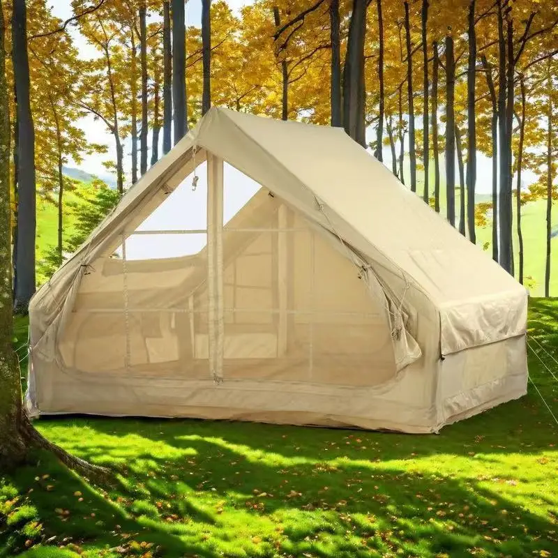 6-3-Flat-inflatable-tent-outdoor-camping-Oxford-cloth-folding-cabin ...