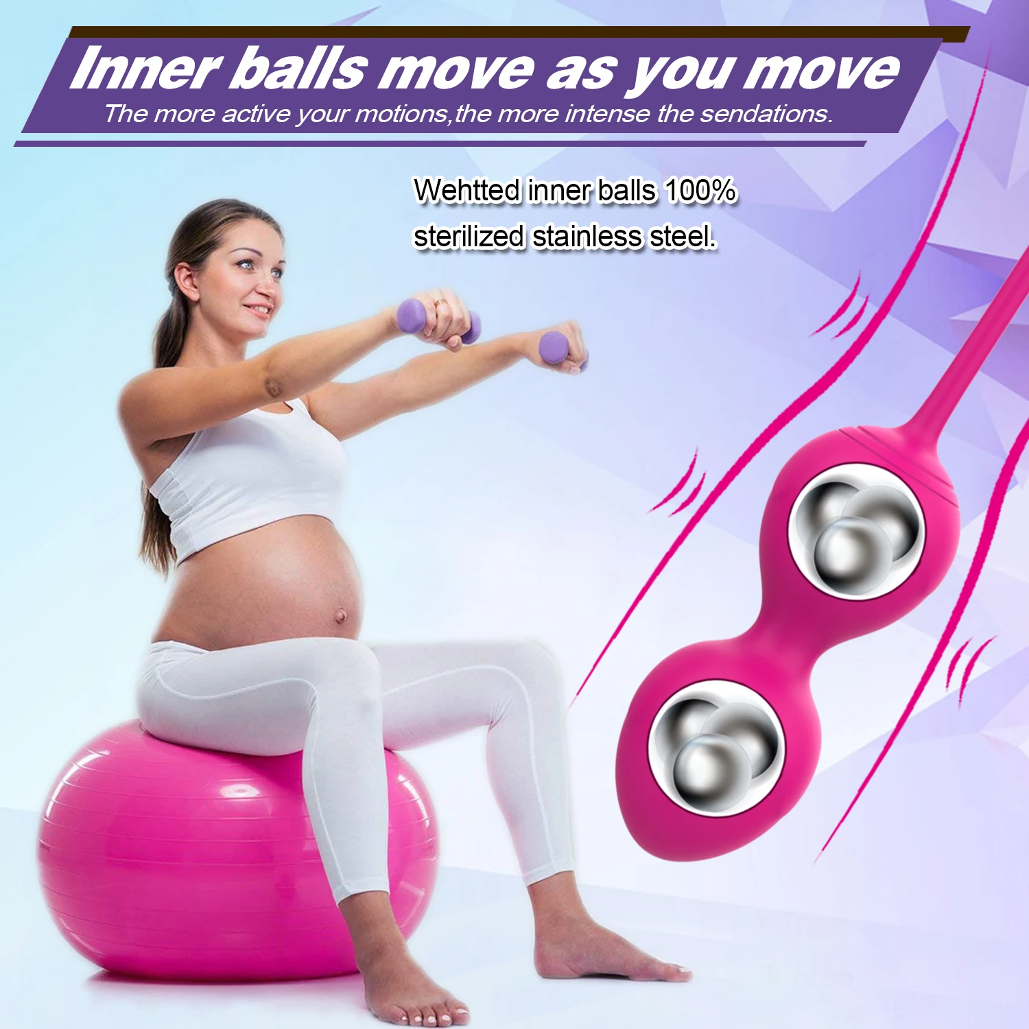 Vagina Kegel Ball Tighten Different Weight Trainer Device Sex Toys For Woman Vaginal Products ...