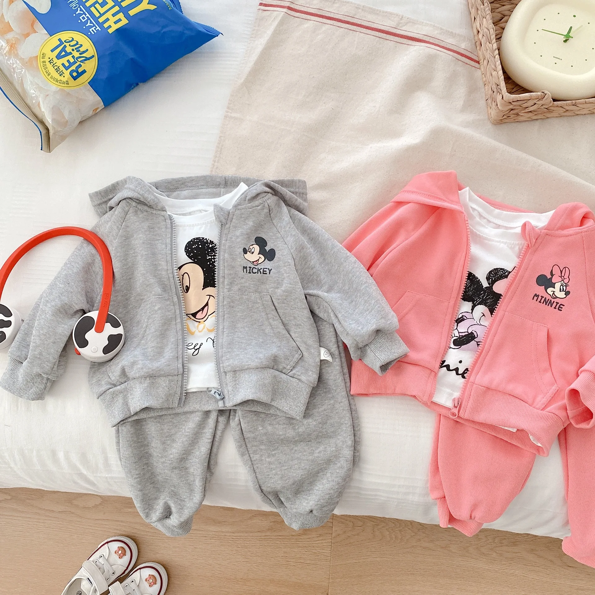 Disney ropa de bebé para niño y niña, abrigo con capucha de Mickey ...
