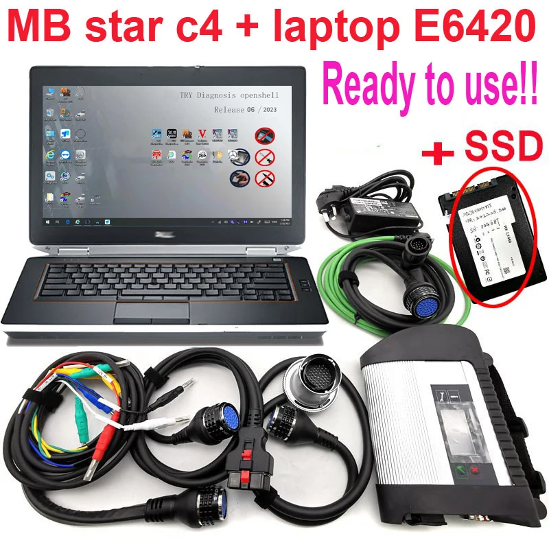 Star diagnosis c4 odb2 scanner MB Star C4 multiplexer sd connect HHT WIN Software SSD wifi mb ...