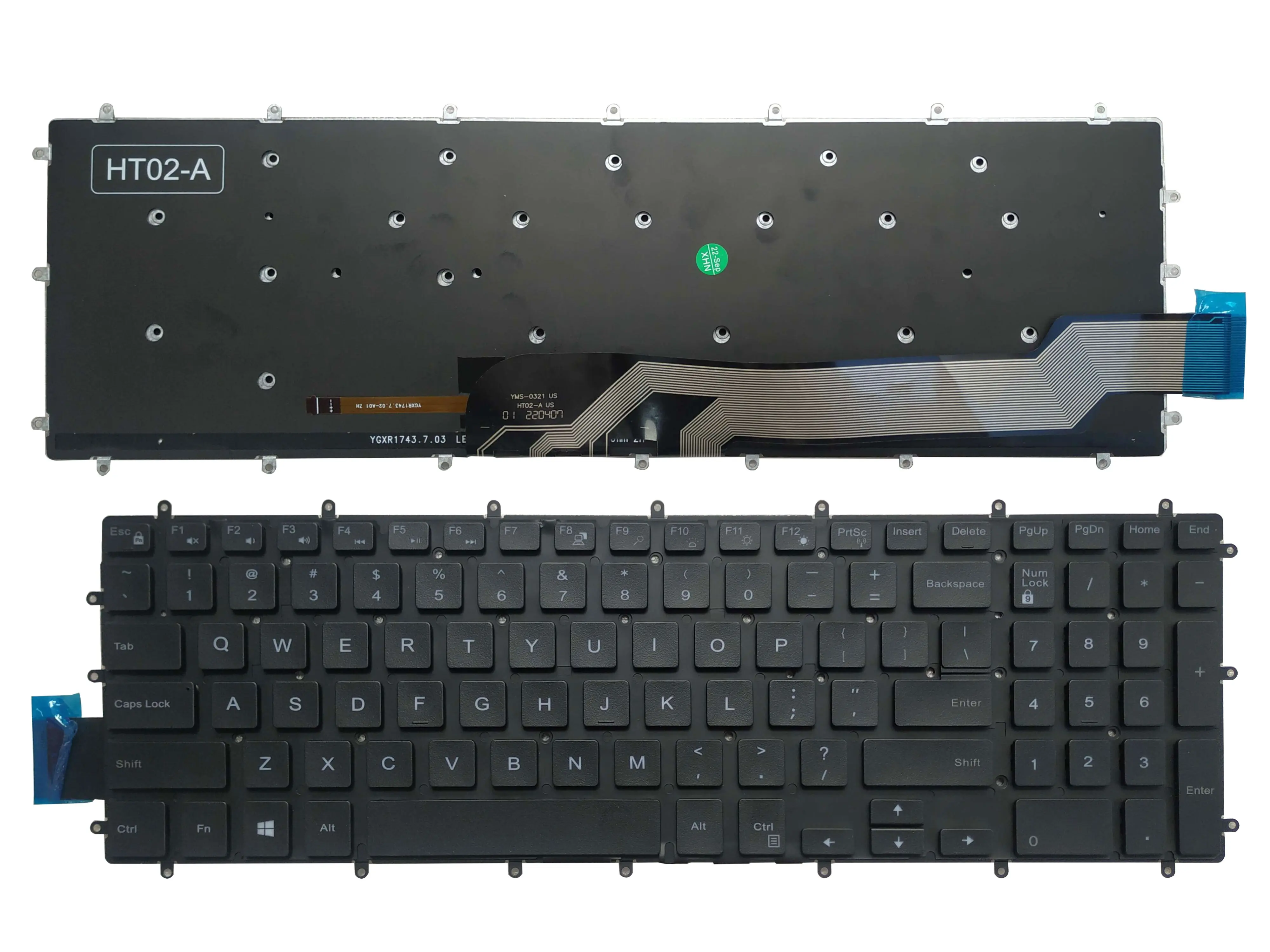 New-Backlit-US-Keyboard-For-Dell-Inspiron-15-7000-7566-7567-7568-7577 ...