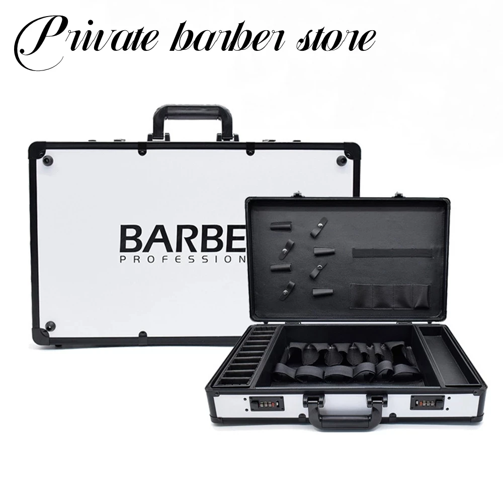 Portable Hairdressing Suitcase Large Code Lock Storage Scissors Comb ...