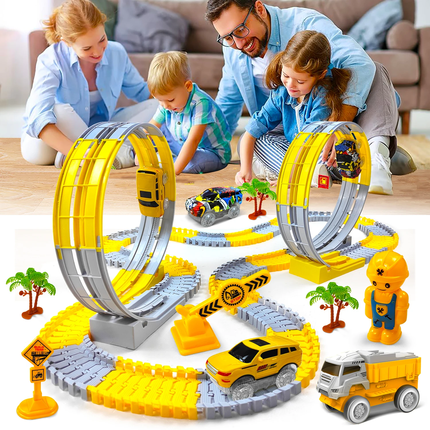 Engineering-Rail-Car-Toy-Magical-Railway-Track-Children-Electric-Track ...