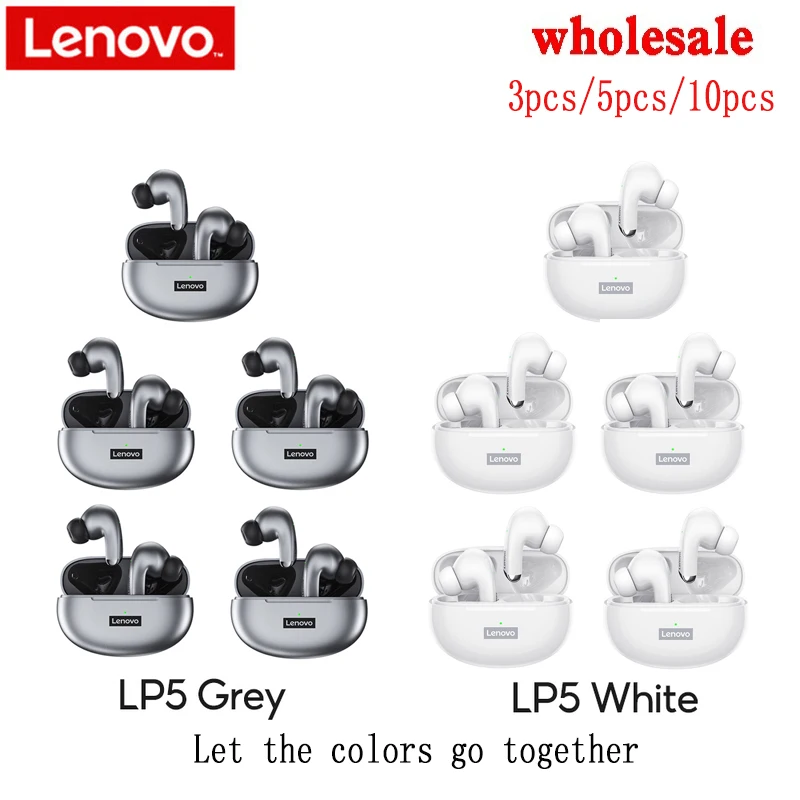 Lenovo-auriculares-inal-mbricos-con-Bluetooth-dispositivo-de-audio-est-reo-9D-HiFi-Original-LP5 ...