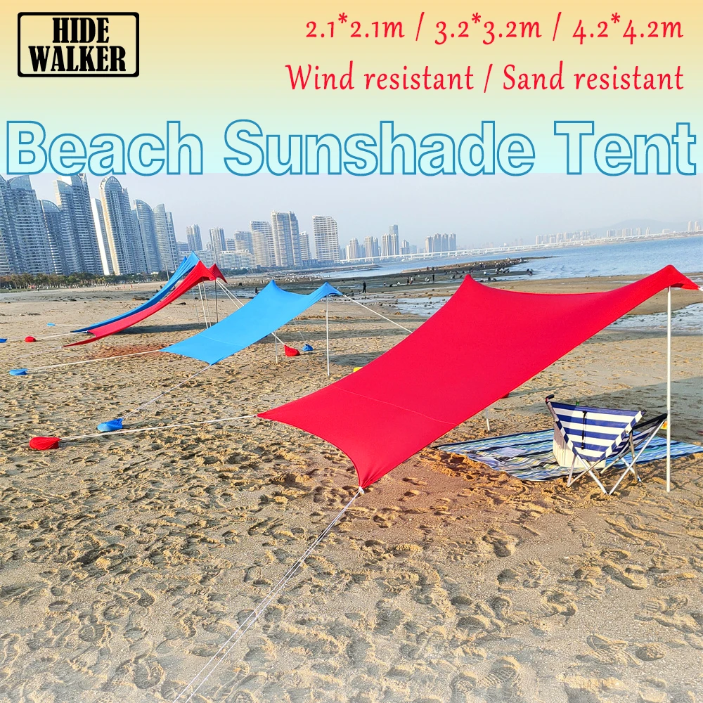 2.1x2.1m lycra praia barraca praia toldo de lycra abrigo multifuncional ...