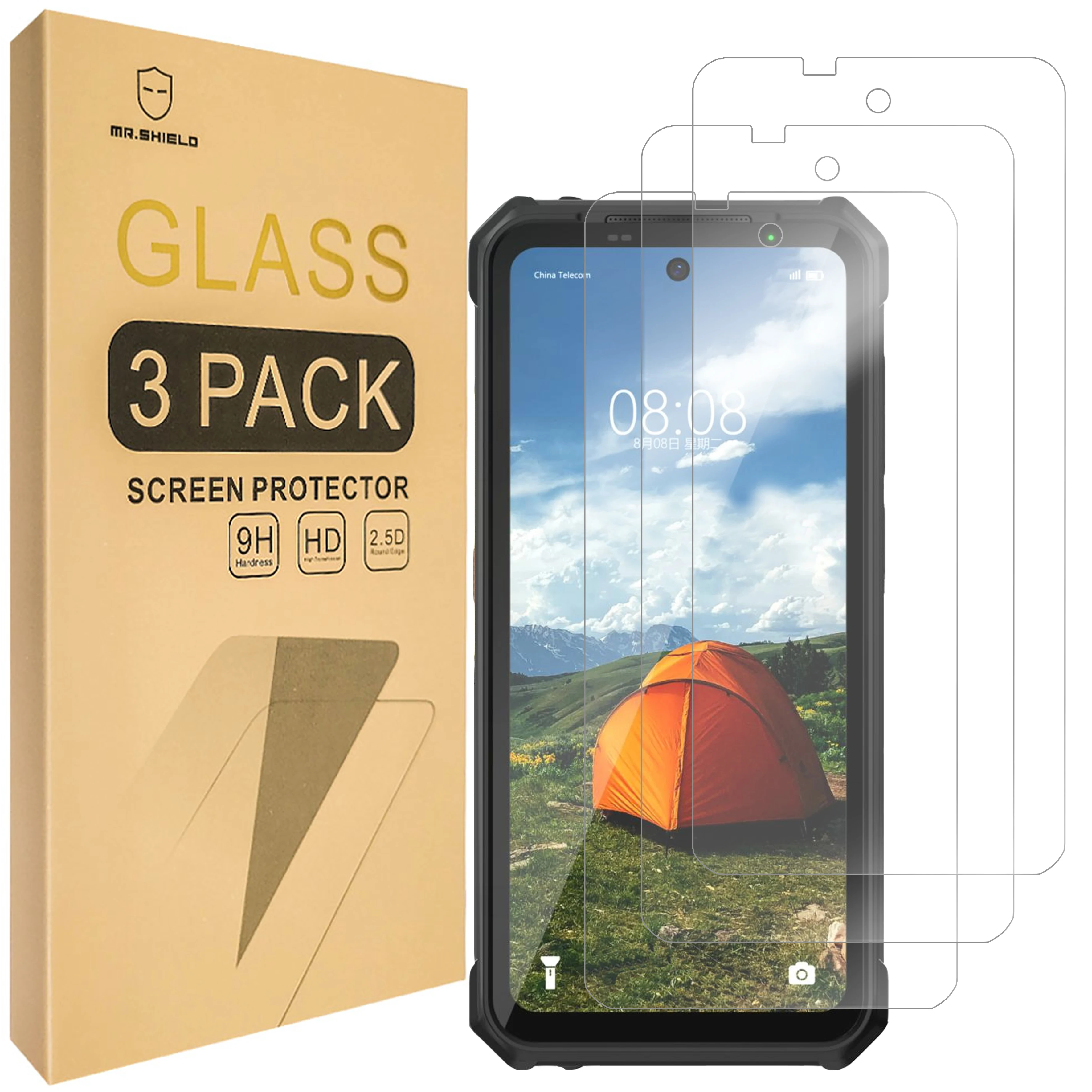 Mr-Shield-3-Pack-Screen-Protector-For-Ulefone-Armor-24-Tempered-Glass ...
