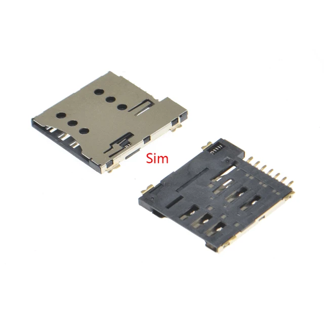 10pcs Nano-SIM กระเป๋าเก็บบัตร Push-PUSH Type 7PIN MINI SIM Card SOCKET ...
