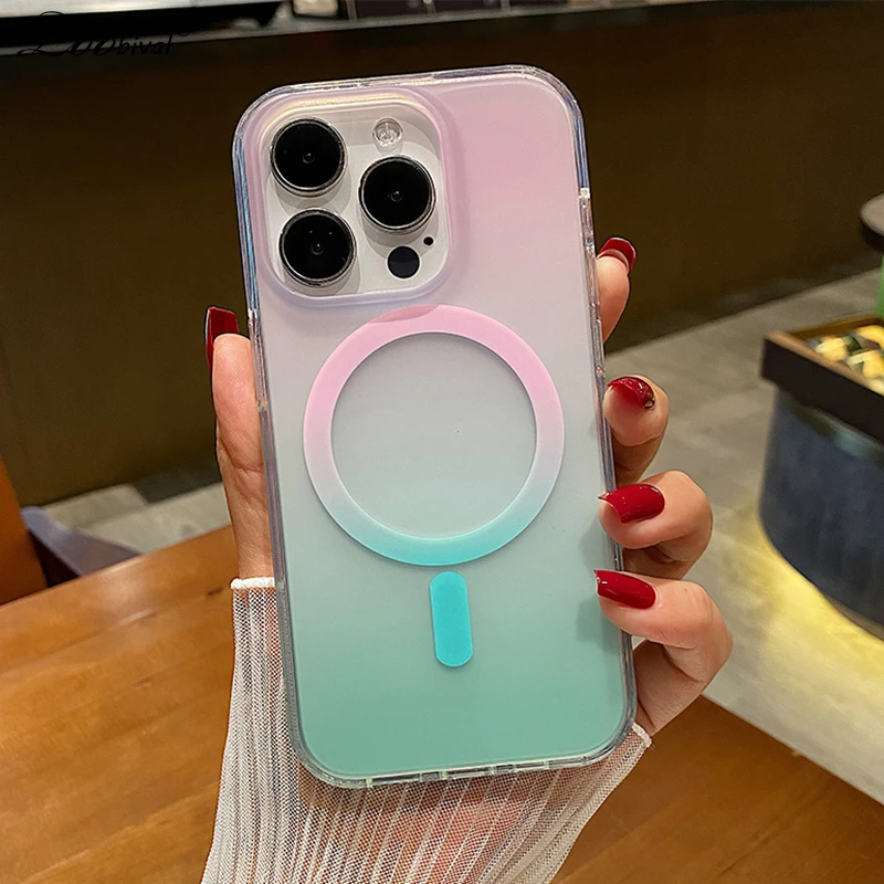 Luxury-for-Magsafe-Gradient-Case-for-iPhone-15Pro-15-14-Pro-Max-Plus-13 ...