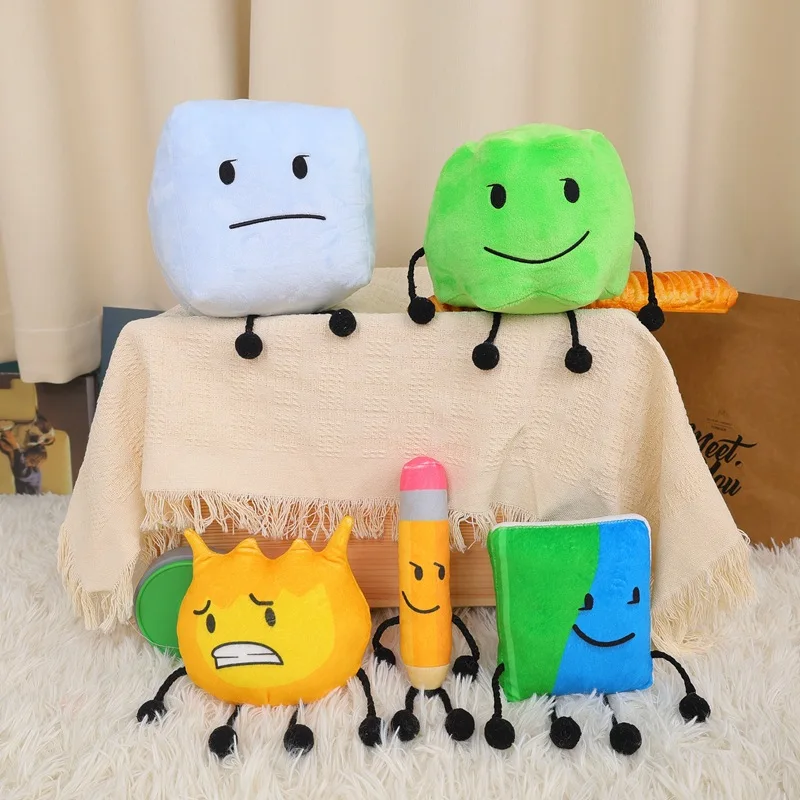 BFDI-Plush-Toy-Dream-Island-Stuffed-Doll-Leafy-Firey-Flower-Waterdrop ...