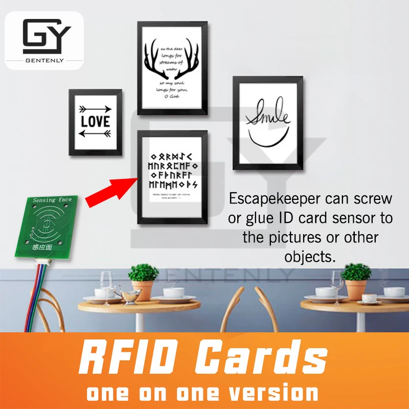 RFID Sensor Prop Escape Room Puzzle Put ID Card To Correct Place Open ...