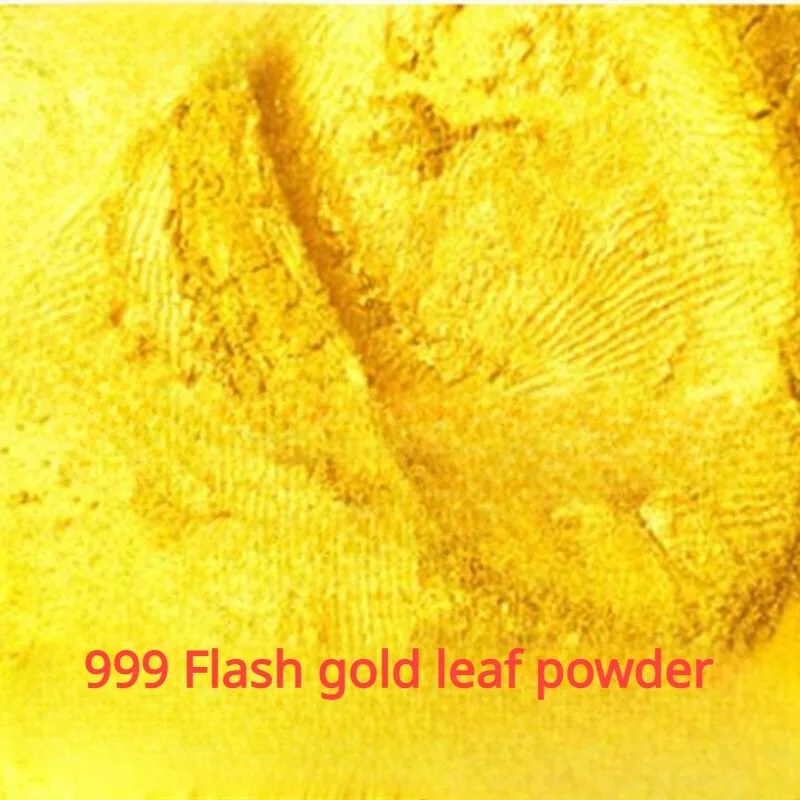 100g/500g Pure Gold Powder 999 Flash Gold Leaf Powder Temple/home ...