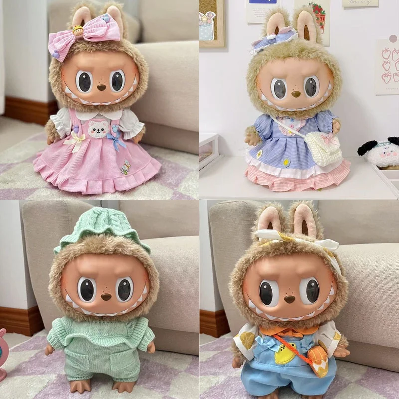 Labubu-Doll-Clothes-37cm-Plush-Doll-Second-Generation-Vinyl-Labubu ...