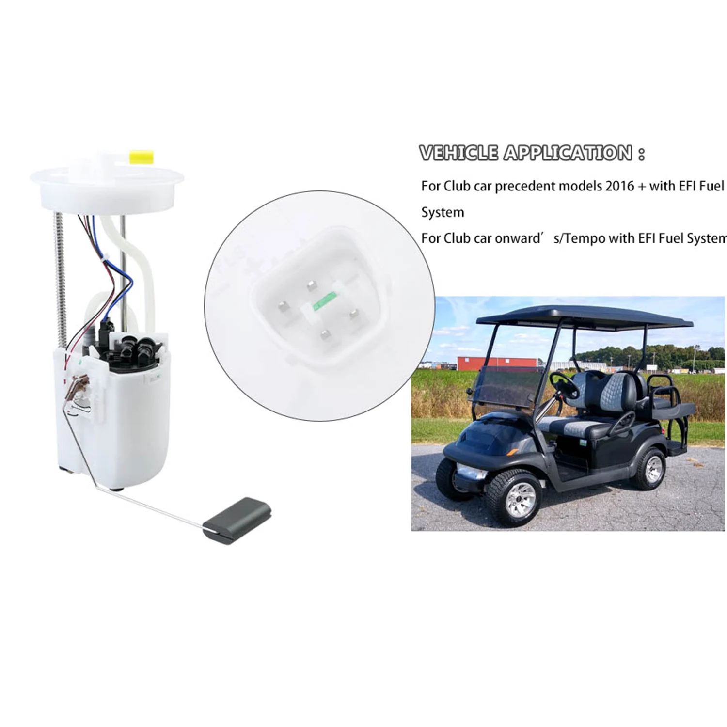 105043401 105282901 Fuel Pump Assembly Fits for Club Car Golf Cart 2016 ...