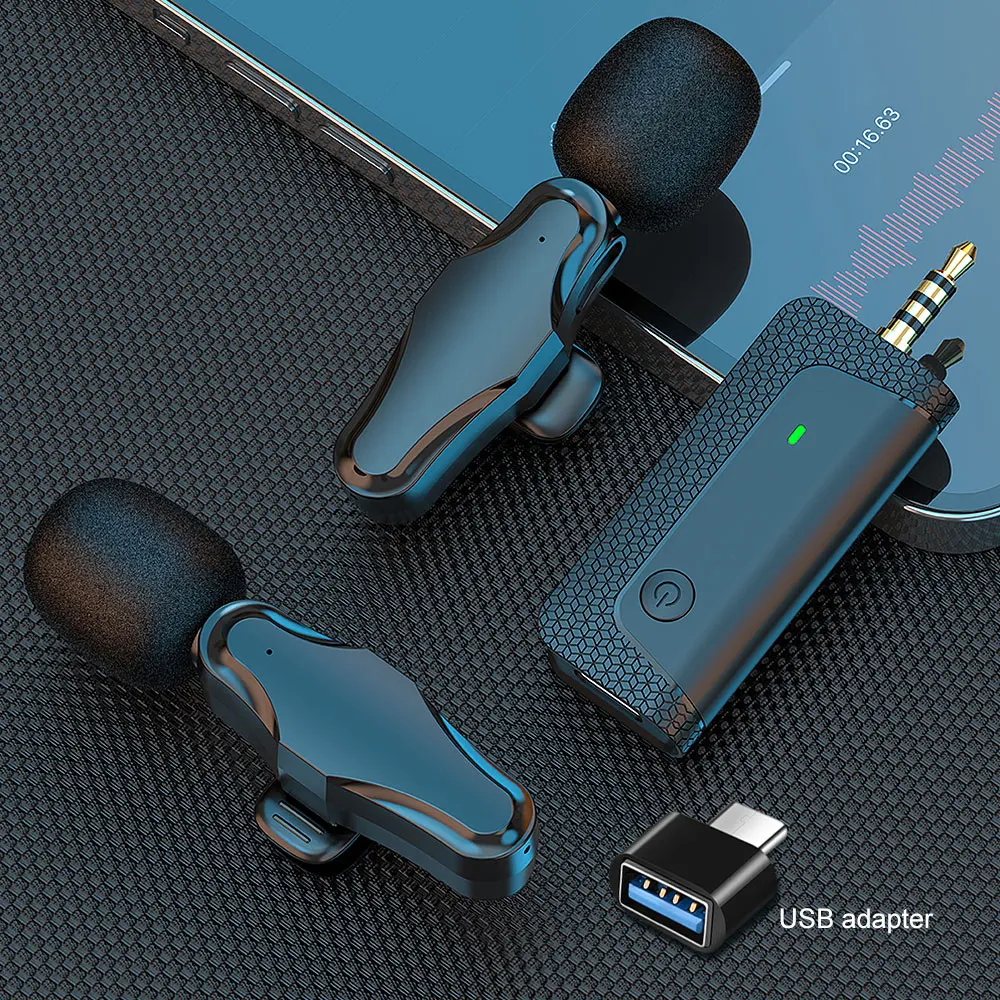 Professional-Wireless-Lavalier-Bluetooth-Mini-Microphone-For-iPhone ...