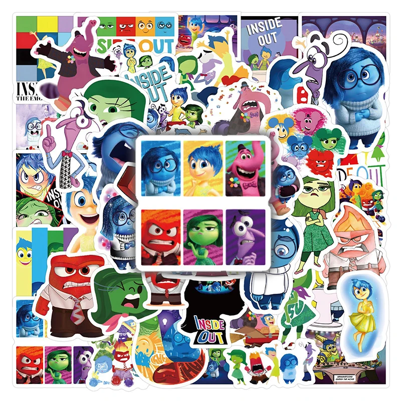 60-120pcs-Inside-Out-2-Stickers-Cartoon-Girl-Waterproof-Sticker-DIY ...