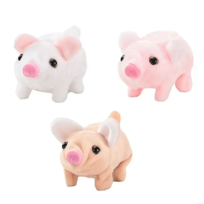 Stuffed Animal Oinking Walking Pig Nose Twitching Electric Plush Toy ...