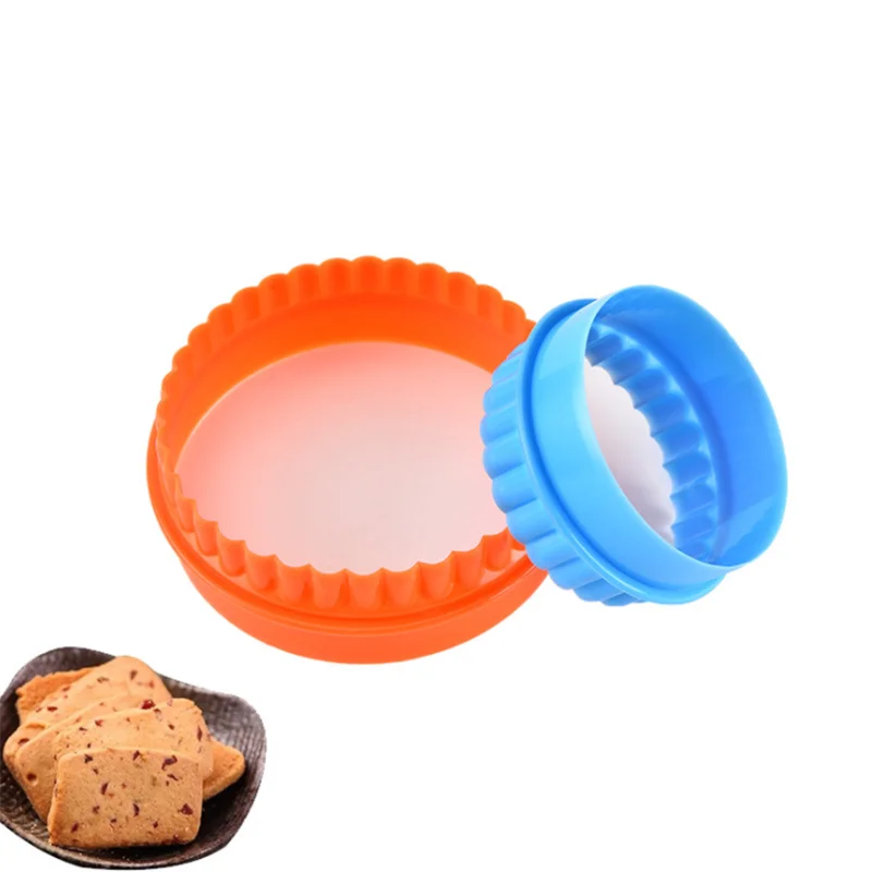 6pcs/Set 6 Size Plastic Cupcake Round Shape Cookie Cutter Cake Mold ...