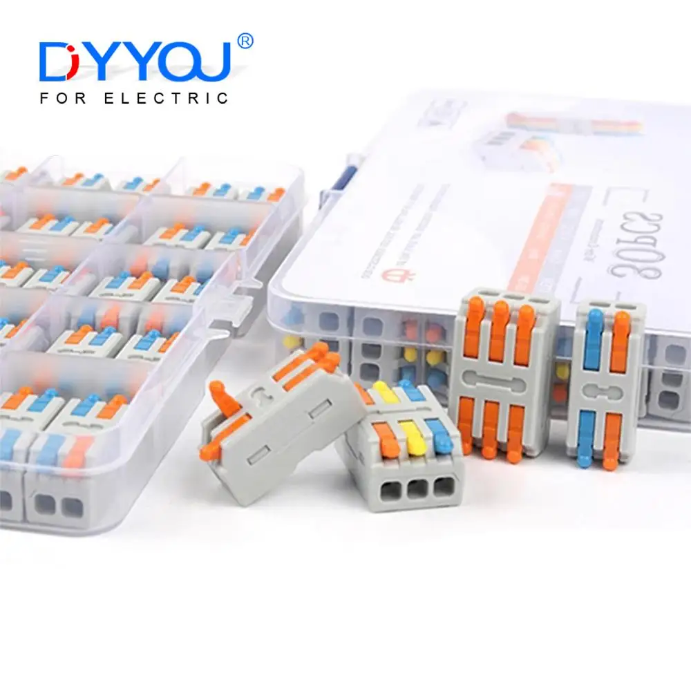 Universal-Compact-Quick-Electrical-Connector-2-Pin-3-Pin-Butt-Home-Led ...