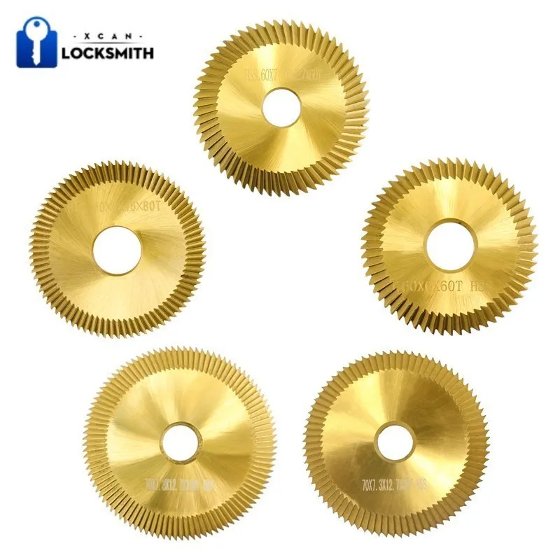 Xcan 1pc 60/70mm 60 80 100 Teeth Double Side Hss Key Machine Cutter Saw ...