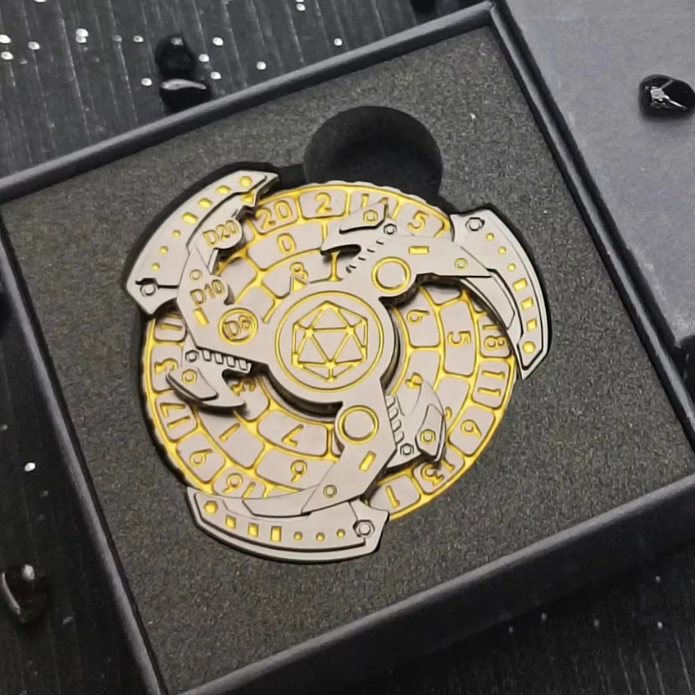 Metal-Roulette-Dice-for-Rpg-players-Digital-Compass-Dice-role-playing ...