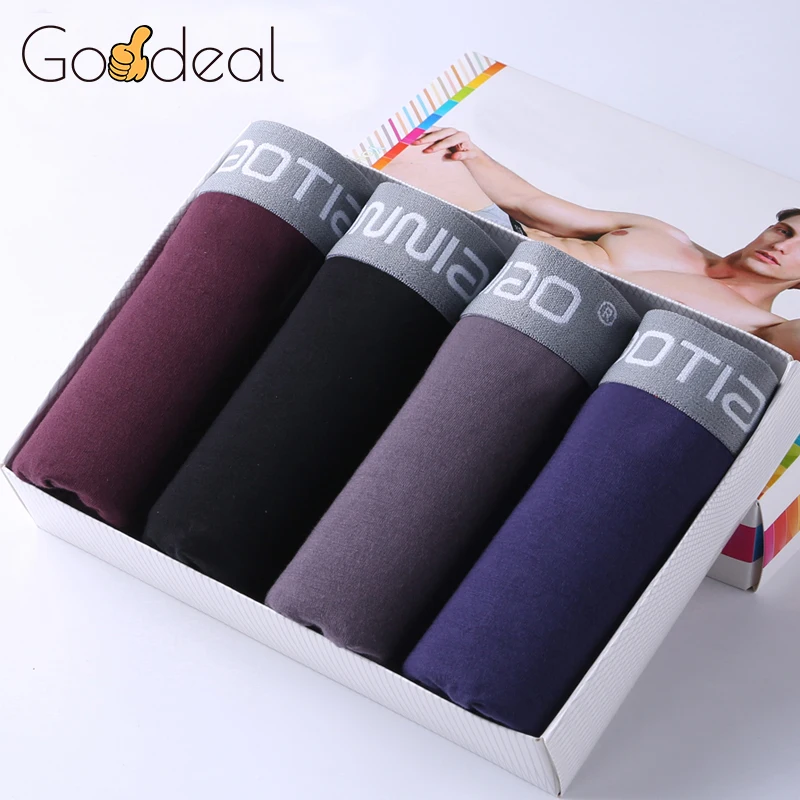 Goodeal Boxer Shorts Underpants Men's Panties Male Breathable Underwear ...