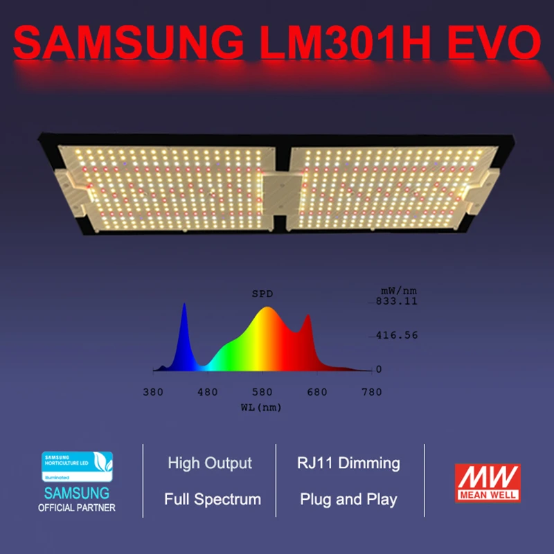 New!!! Samsung Lm301h EVO Full spectrum KingBrite 240W Led Grow Light