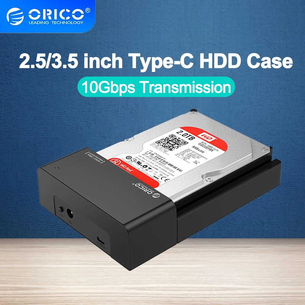 ORICO 6518C3-G2 2.5/3.5 Inch HDD Case SATA To USB 3.1 Gen2 Type C HDD ...