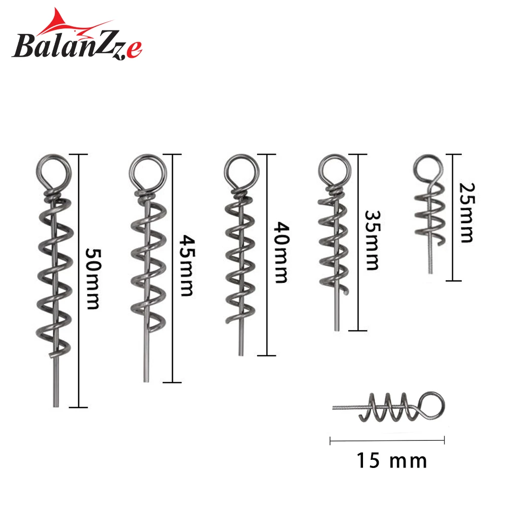 Balanzze 50/100pcs Spring Lock Pin Crank Hook Fishing Connector ...