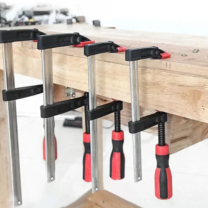 F-Woodworking-Clamp-Hand-Quick-Grip-Bar-G-Clamp-Woodworking-Metal-Wood ...