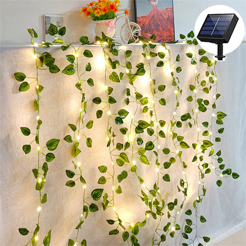 Fairy-Lights-Solar-Lights-Maple-Leaf-Waterproof-Outdoor-Garland-10m ...
