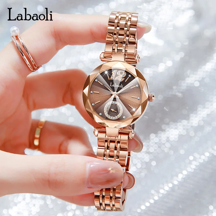 LAOBAOLI-Rose-Gold-Women-Wrist-Watches-For-Ladies-Stainless-Steel ...