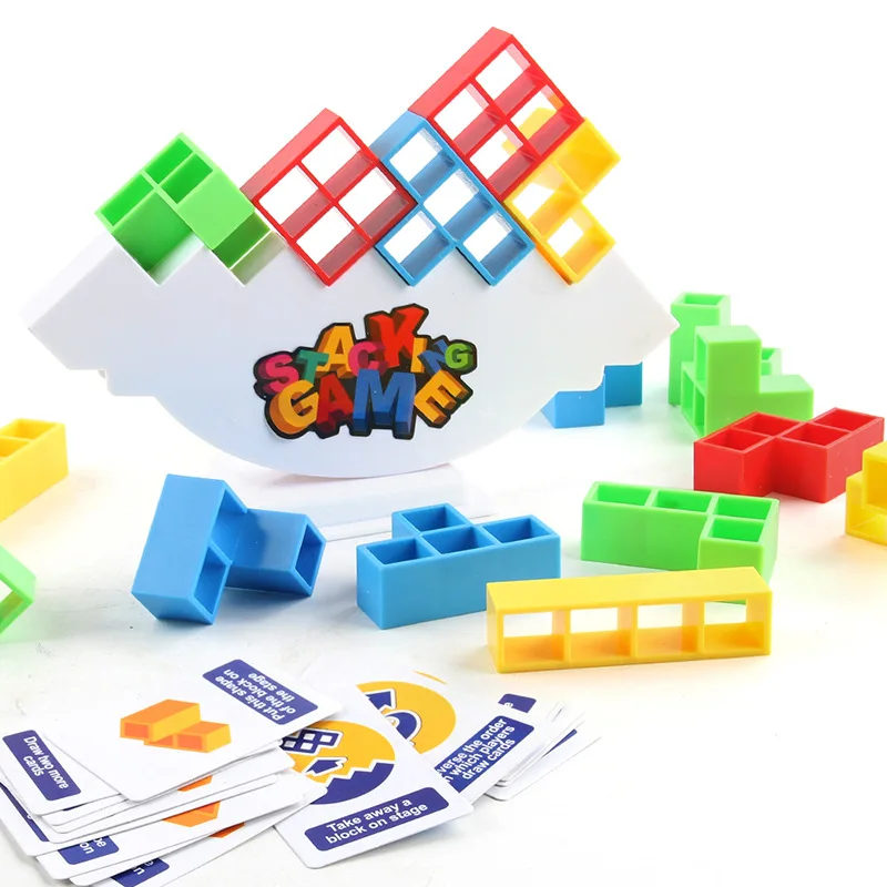 Children's Tetris Stacking Building Blocks Game - Sokogala E-commerce